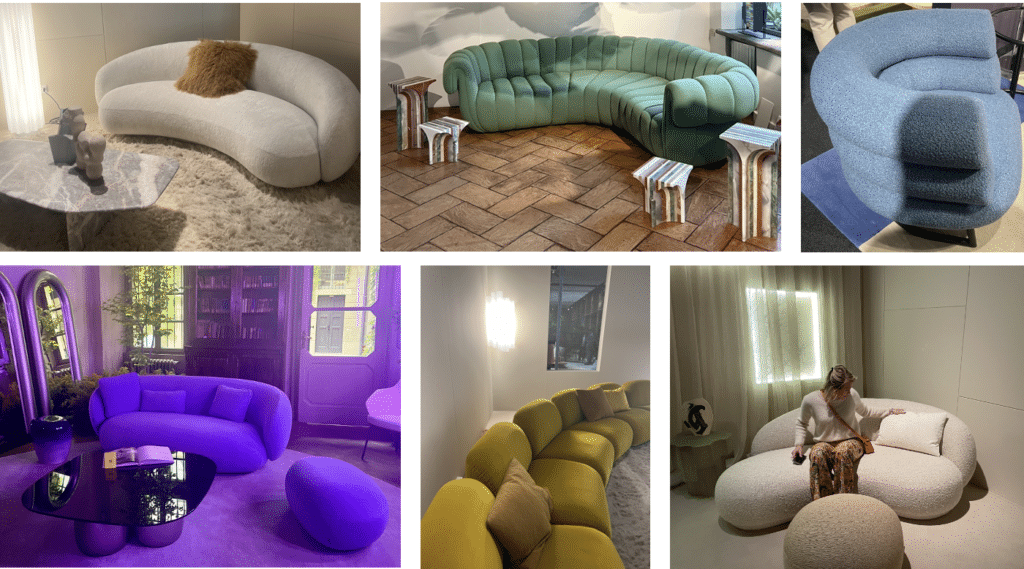 Ronde vormen bank - Le Living